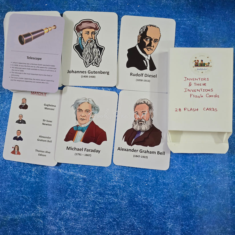 Inventory and their Inventions - FlashCards – BOOKSBEEKART